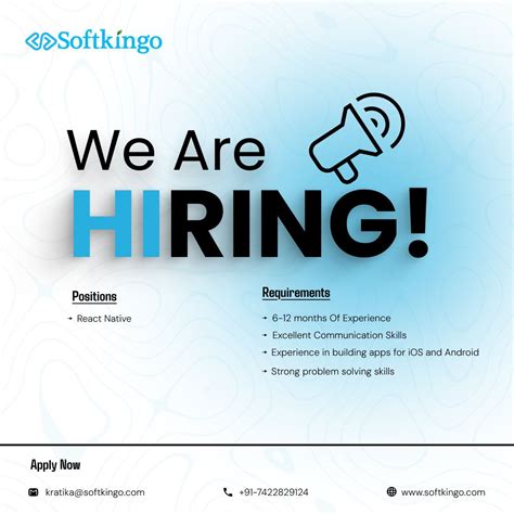 Requirements Reactnativejobs Hiringnow Mobileappdeveloper Techjobs