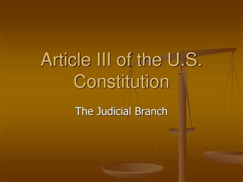 Ppt Article Iii Of The U S Constitution Powerpoint Presentation Free Download Id 9658343