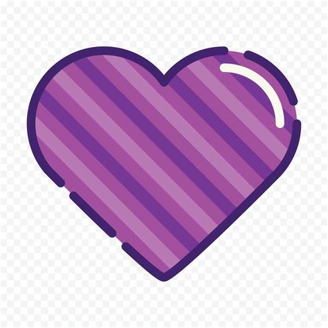 Purple Heart Illustration Design On The White Background 57381227