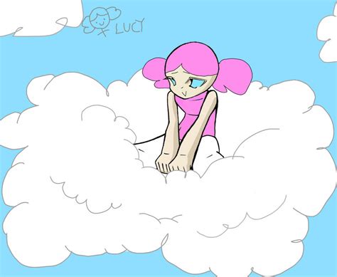 Anime Lucy Sitting On A Fluffy Cloud By Pipporossi2013 On Deviantart