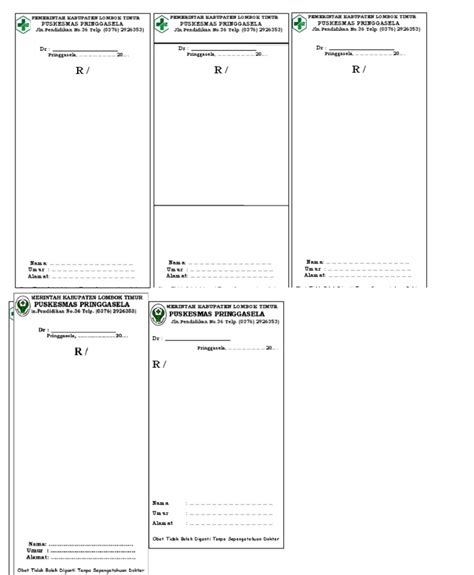 Blangko Resep Dokter Pdf