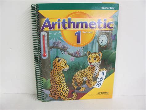 Arithmetic 1 Abeka Teacher Key Pre Owned 1st Grade Mathematics Textbooks Homeschool Book Smart