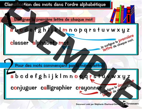Classer Les Mots Par Ordre Alphabétique Mme Lextravagante