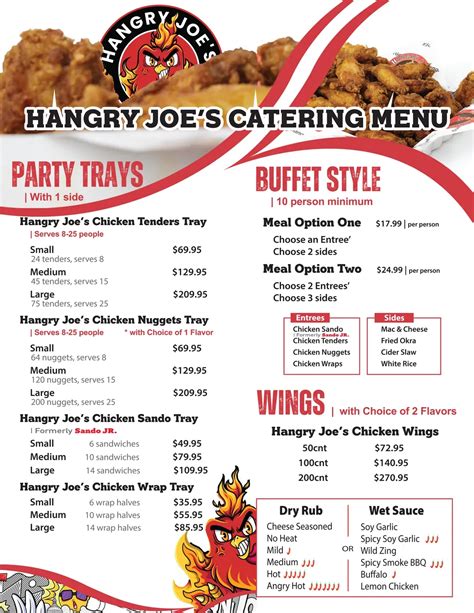 Hangry Joes Hot Chicken And Wings Menu Updated November 2025