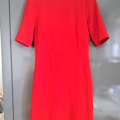 Bright Red Semi Formal Dress Worn A Few Depop