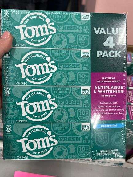 40 Tubes Of Toms Toothpaste Earls Auction Company