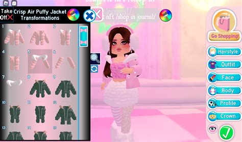 Crisp Puffy Air Jacket Has Toggless R Royalehigh Roblox