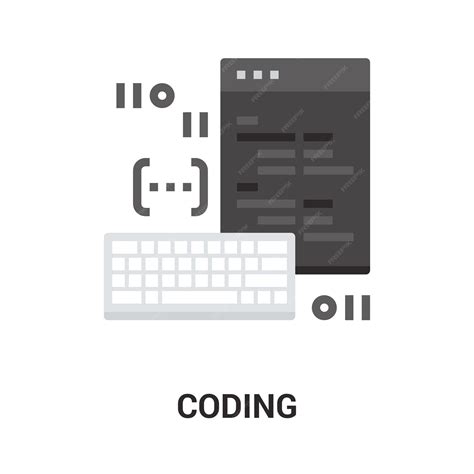 Premium Vector Program Coding Icon