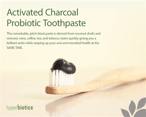 Activated Charcoal Probiotic Toothpaste With Xylitol Fluoride Free