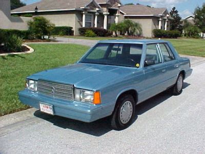 Plymouth Plymouth Reliant 1984 Plymouth Reliant 4 Door Sedan Blue K