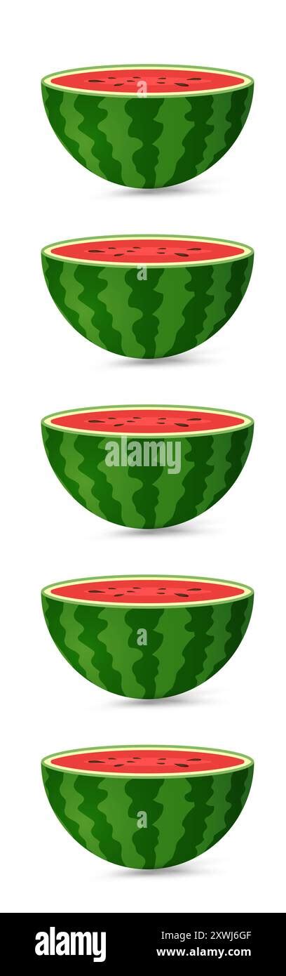 Five Pieces Of Fruit Stock Vector Images Alamy