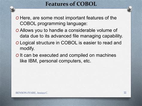 Introduction To Cobol Programming Language Ppt
