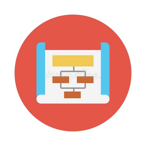 Flowchart Thin Line Line Vector Icon Stock Illustration Illustration