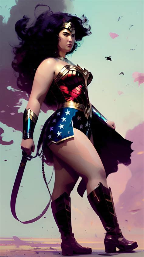 Fat Wonder Woman 3 By Spitemonkey On Deviantart