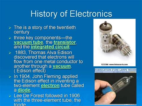 Ppt History Of Electronics Powerpoint Presentation Free Download
