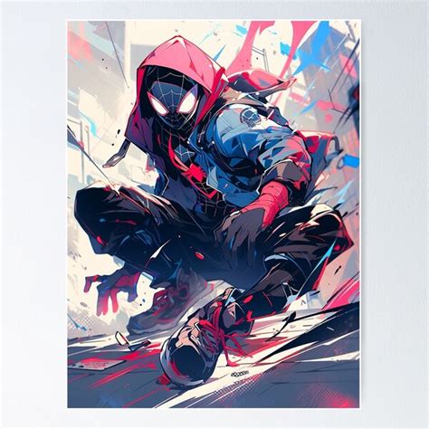 Into The Spiderverse Poster For Sale By Keytee Redbubble