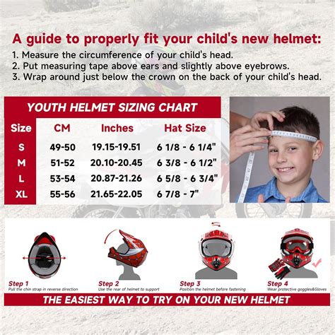 Atv Helmet Size Chart