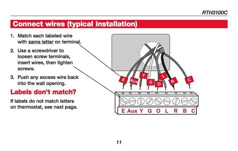 A Simplified Wiring Diagram For Honeywell Programmable Thermostat