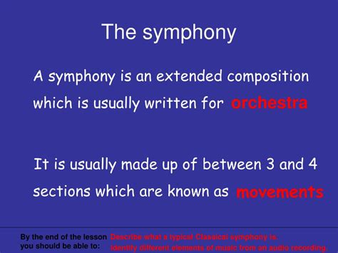 Ppt The Classical Symphony Powerpoint Presentation Free Download