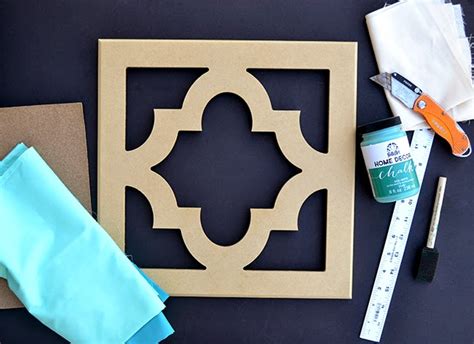 Diy Fabric Backed Cut Out Frames Chalk Paint Too Poofy Cheeks