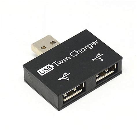 1 To 2 Port Usb 20 Male Usb Dual Splitter Hub Cord Adapter Converter