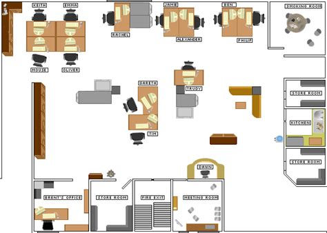 Bbc Comedy The Office Inside Wernham Hoog Interactive Map