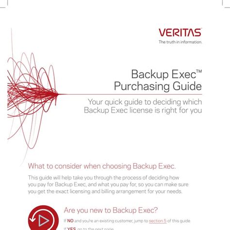 veritas backup exec purchasing guide infographic pdf
