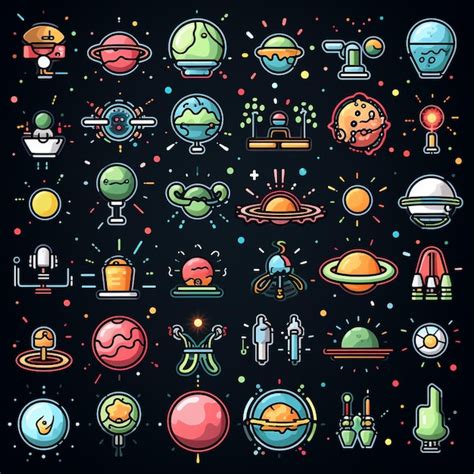 Premium Ai Image Science Icon Set