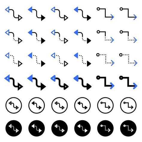 Premium Vector Arrow Icon Related To Connection And Flow