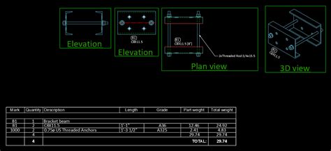 solved threaded rods autodesk community