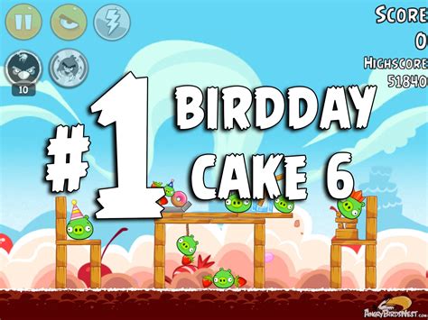 Angry Birds Birdday Party Cake 6 Level 1 Walkthrough Angrybirdsnest