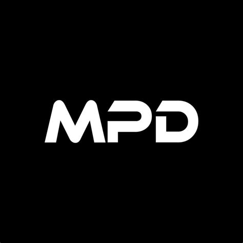 Mpd Letra Logo Diseño Inspiración Para Un único Identidad Moderno Elegancia Y Creativo Diseño