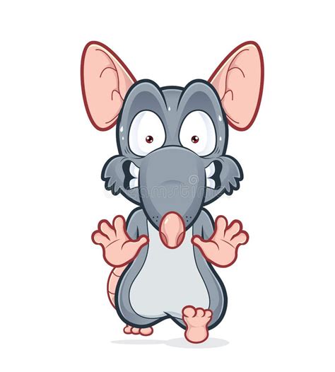 Scared Rat Stock Vector Illustration Of Stressed Mouse 44936278