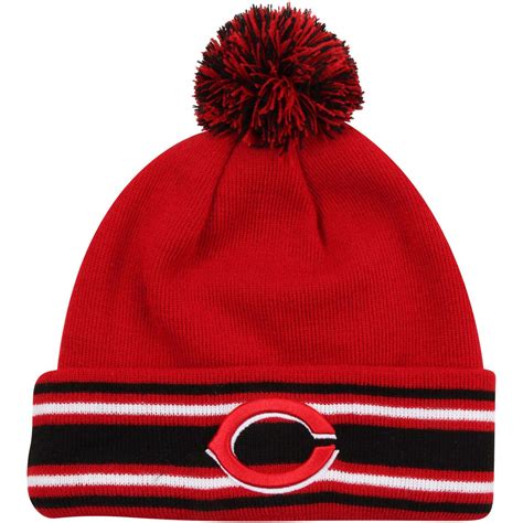 Mens Cincinnati Reds New Era Red Authentic Collection Sport Knit Hat