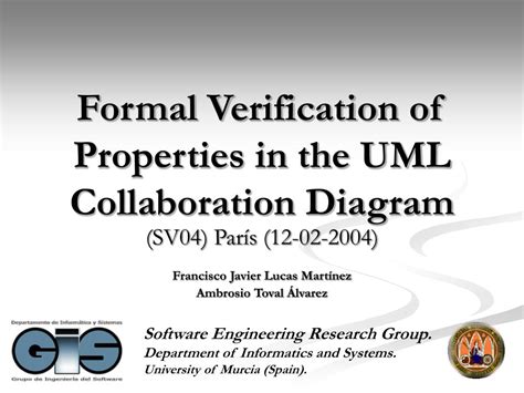 Ppt Formal Verification Of Properties In The Uml Collaboration