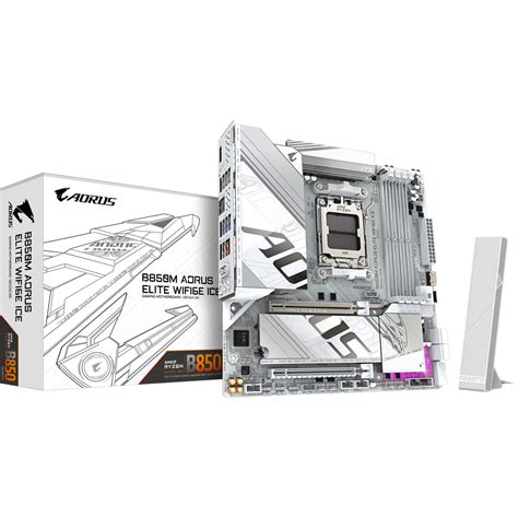 Gigabyte Aorus Elite Wifi6e Ice Amd B850 So Am5 Ddr5 Matx Retail Amd