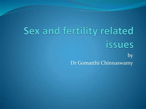 Female Sex And Fertility Ppt