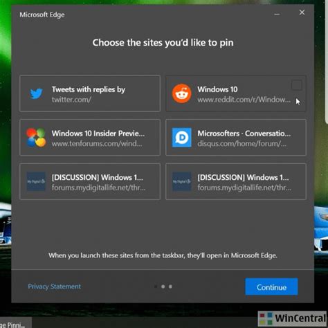Chromium Edge Could Soon Allow You To Pin Webpagesite Into The Taskbar