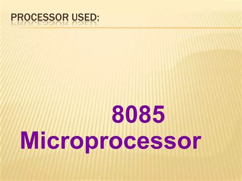 Traffic Light Control System Using 8085 Microprocessor Pptx