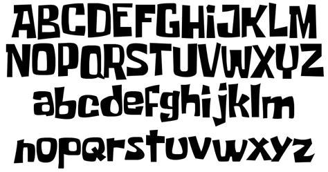 Spongeboy Me Bob Font By Eyeofthelioness Fontriver