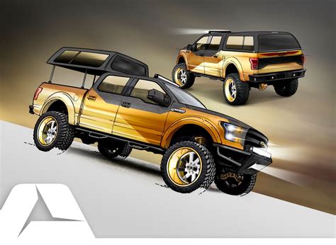 Ford Previews Four Wild Custom F 150 Concepts For Sema Drivemag Cars