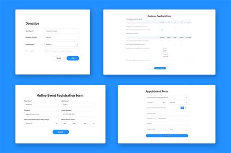 10款网页表单ui设计模板 10 Forms Widget Design For Web Ui Kit 素材天下