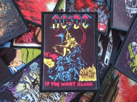 Acdc Sew On Patch Band Rock Metal Merch Jacket Accessories Tour Etsy