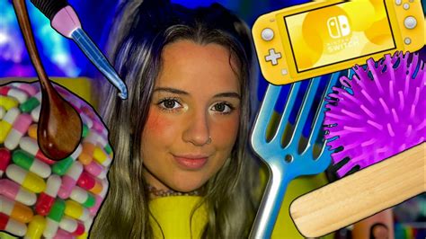 Spongebob Asmr Live Pt 1 🧽🍍— Mouth Sounds Thunderstorm Tapping Lights And Whispers Youtube