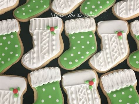 Sock Stocking Cookies Christmas Sugar Cookies Christmas Sugar
