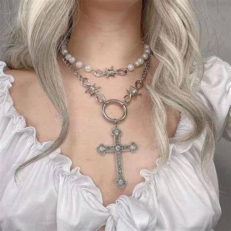 This Item Is Unavailable Etsy Pearl Necklace Set Pearl Cross