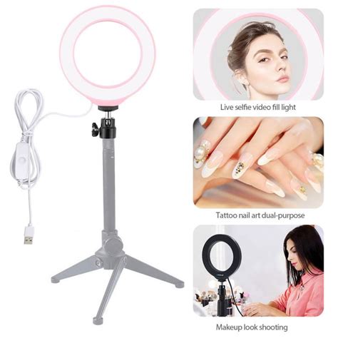 4 7inch Led Ring Light Camera Lamp Or Tripod Stand Vicedeal