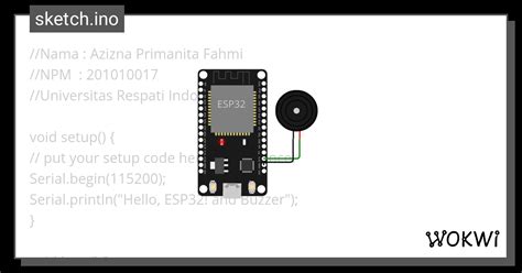 Praktikum Buzzer Wokwi ESP STM Arduino Simulator