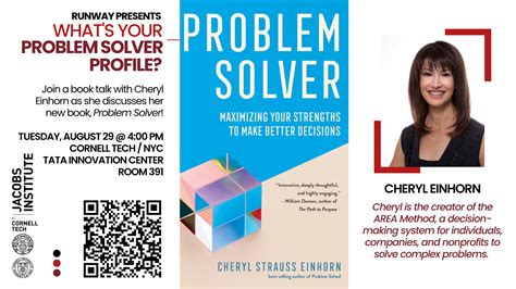 Runway Presents Whats Your Problem Solver Profile Cornell Tech