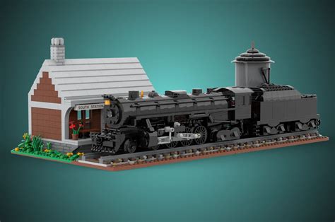 Steam Locomotive Arrives At The South Train Station Lego® Ideas